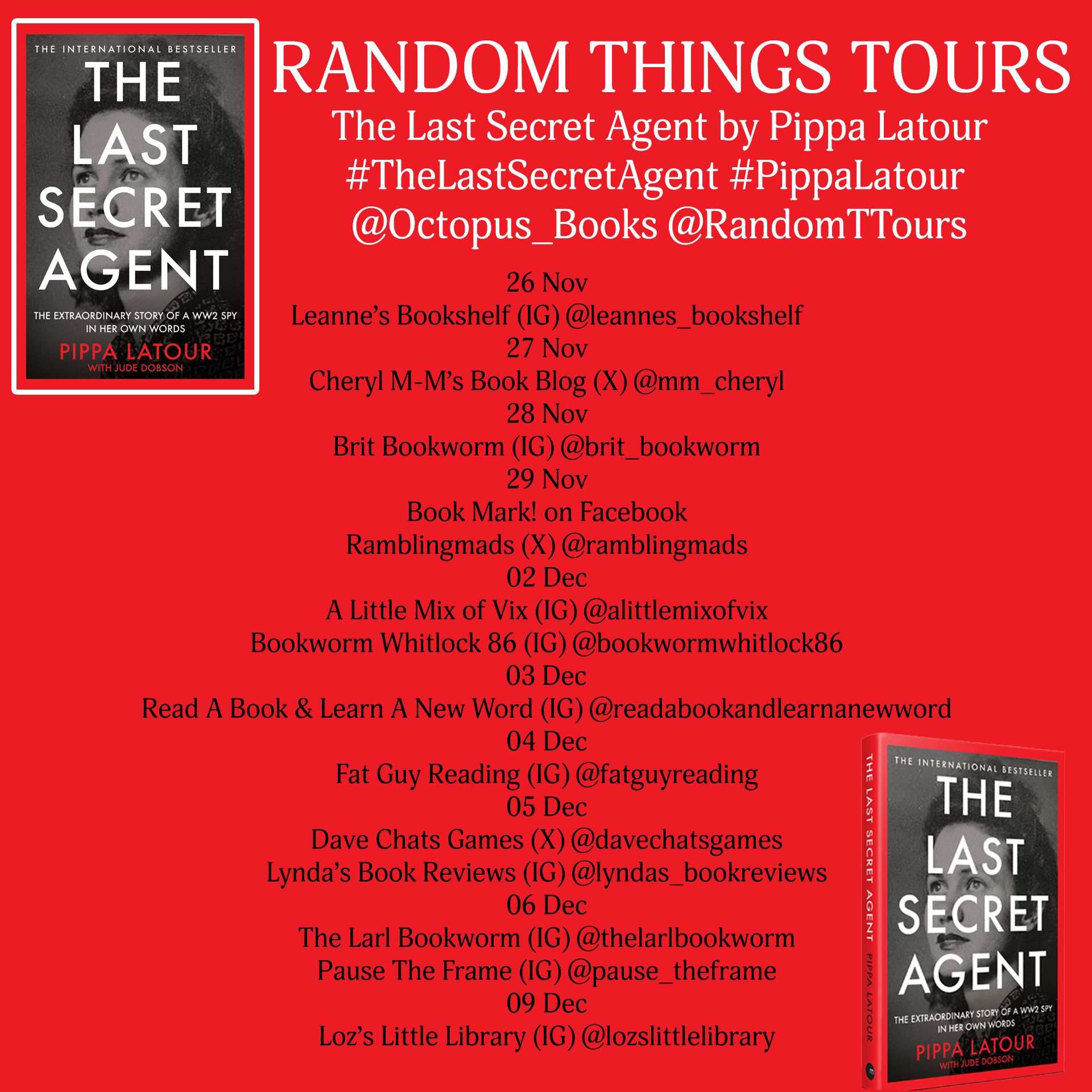 Blog Tour: The Last Secret Agent – Pippa Latour – ramblingmads