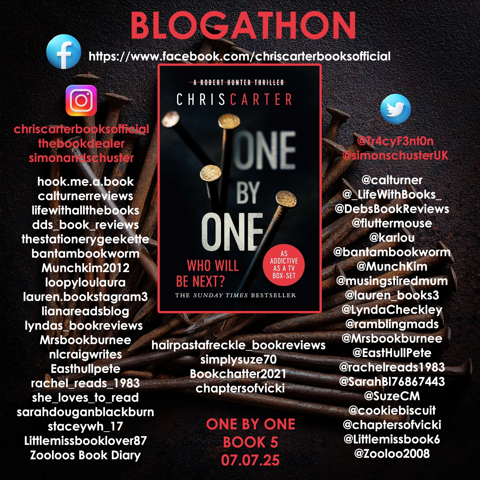 Blogathon: One By One – Chris Carter – ramblingmads
